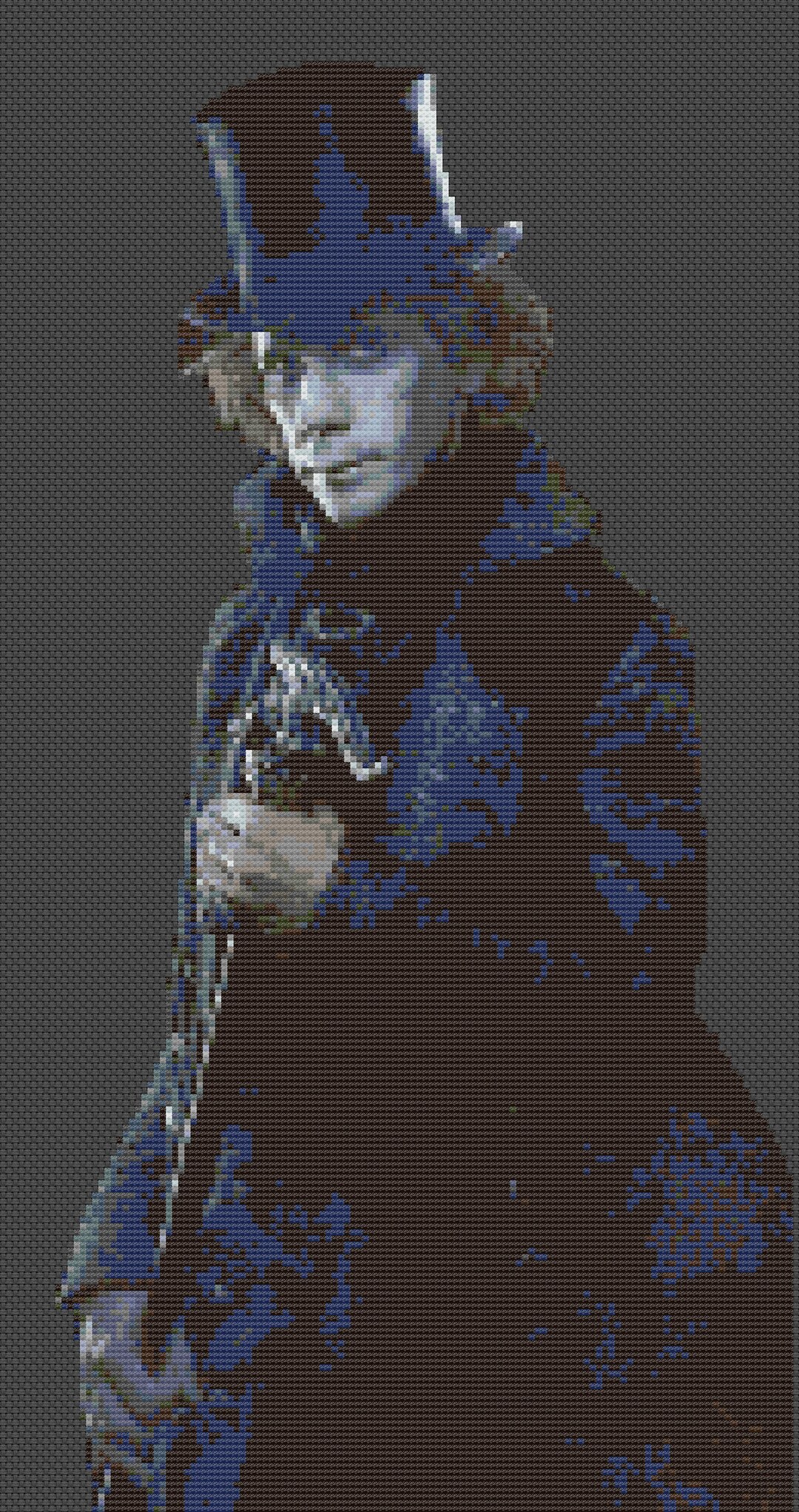 Gothic Man Cross Stitch Digital Download - Etsy