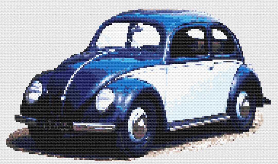 Split Window VW Beetle Cross Stitch Digital Download - Etsy