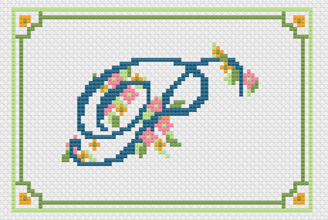 Alphabet Letter P Cross Stitch Digital Download - Etsy