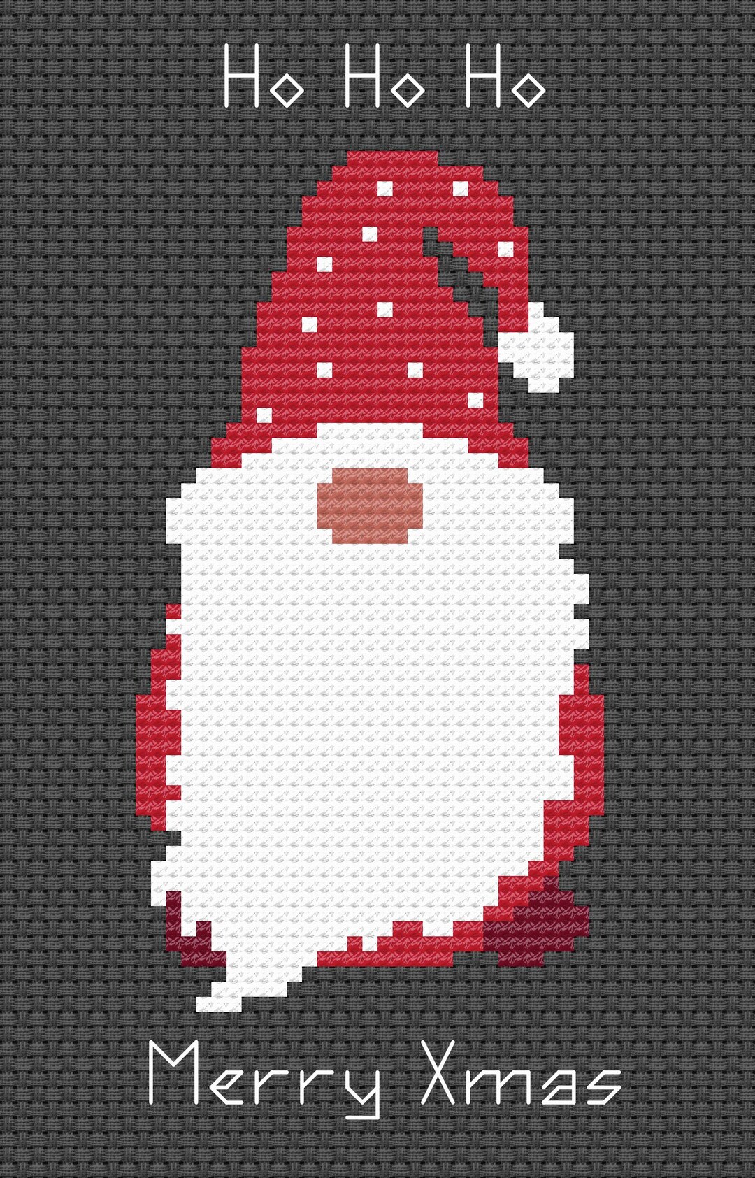 Christmas Gonk Card Cross Stitch Digital Download - Etsy