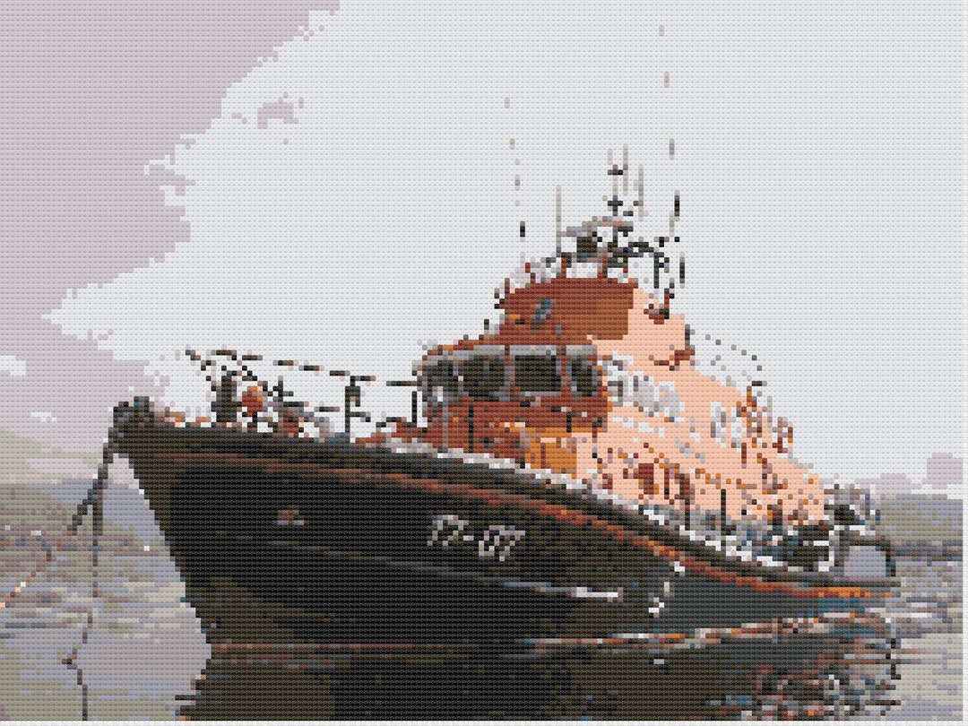 Lifeboat RNLI Cross Stitch Digital Download - Etsy