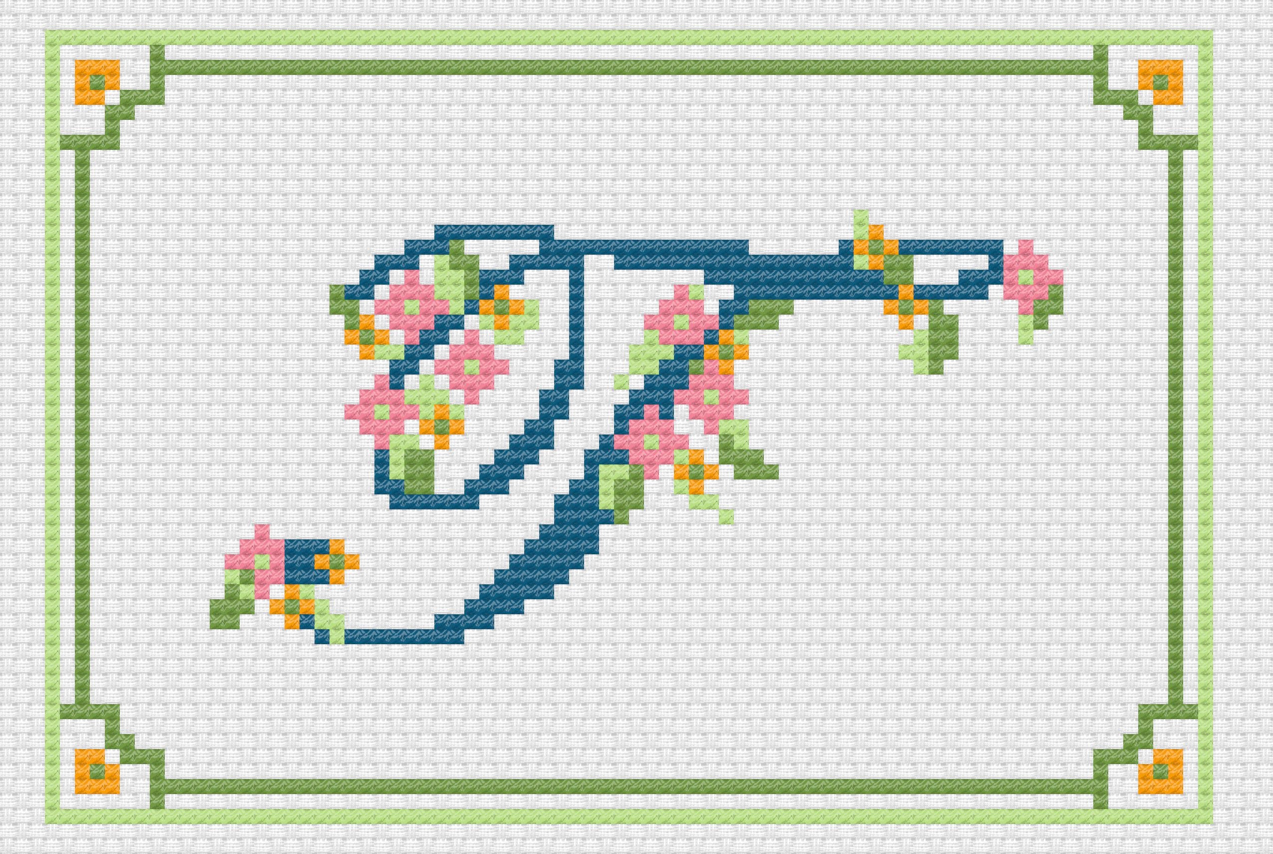 Alphabet Letter T Cross Stitch Digital Download - Etsy