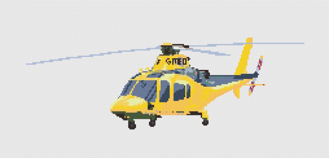 Air Ambulance Helicopter Cross Stitch Digital Download - Etsy