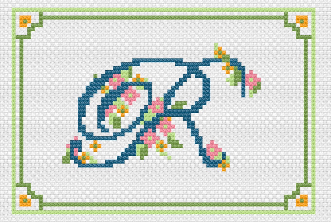 Alphabet Letter R Cross Stitch Digital Download - Etsy