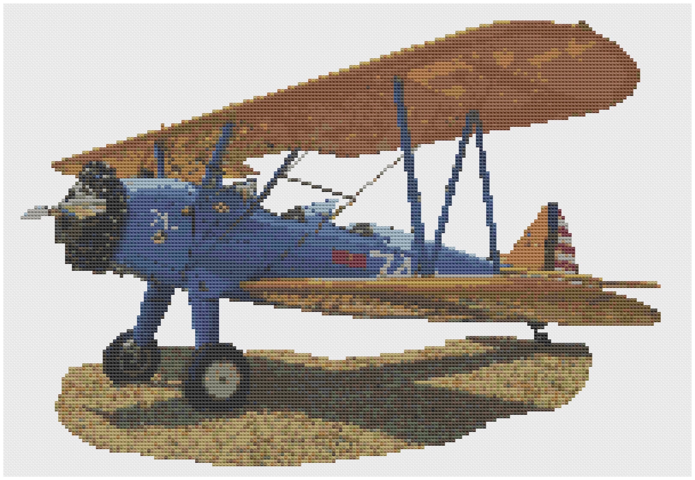 Boeing Stearman Aircraft Cross Stitch Digital Download - Etsy