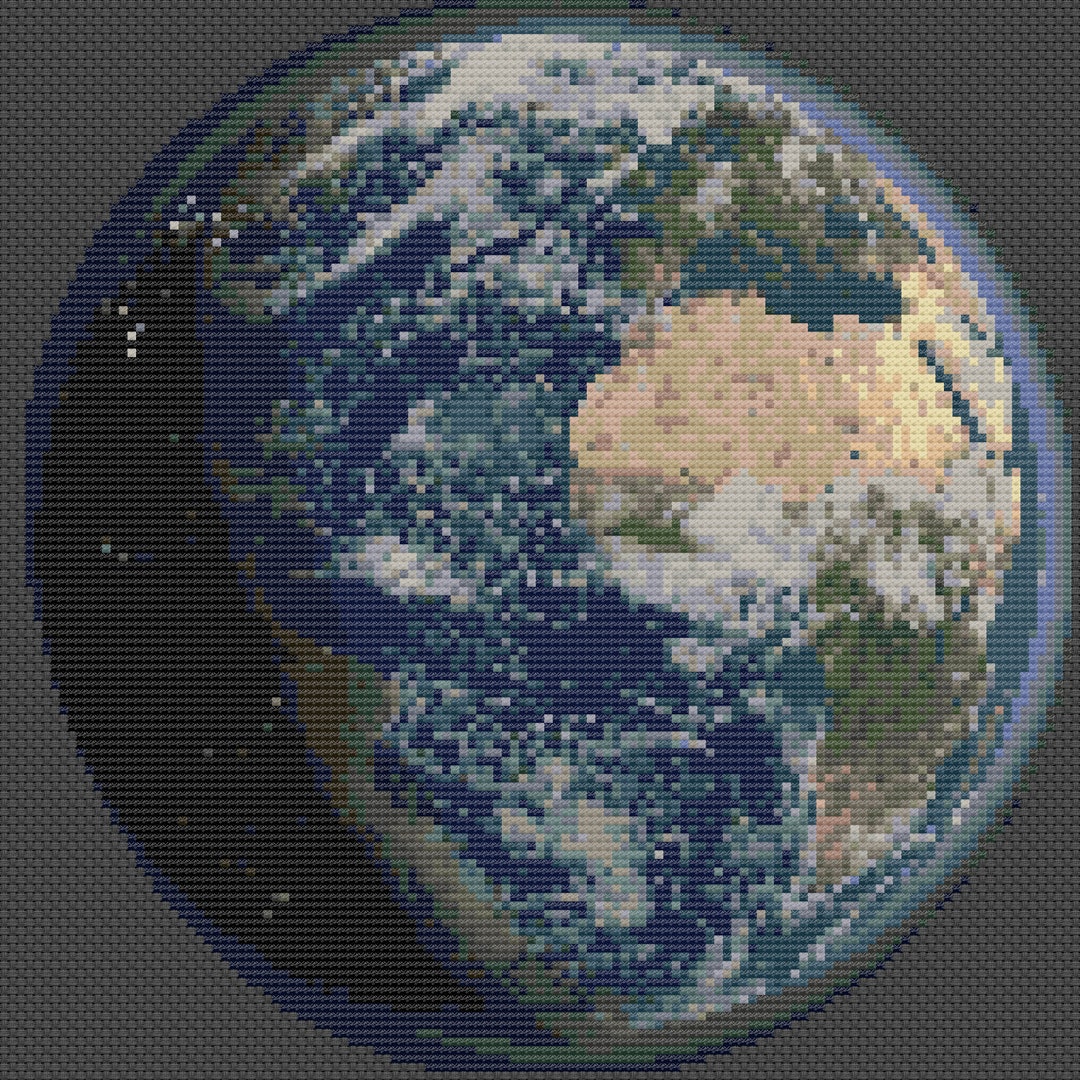 Planet Earth Cross Stitch Digital Download - Etsy