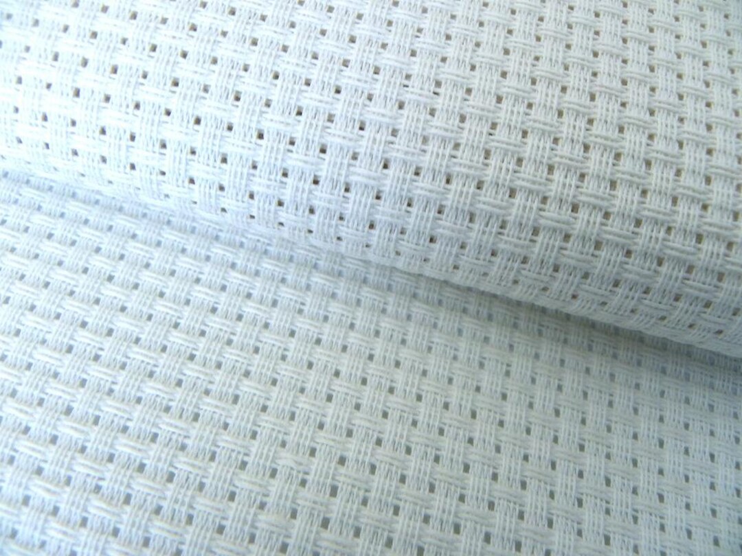 Zweigart White 6 Count Aida Cross Stitch Fabric - Various Size Options ...