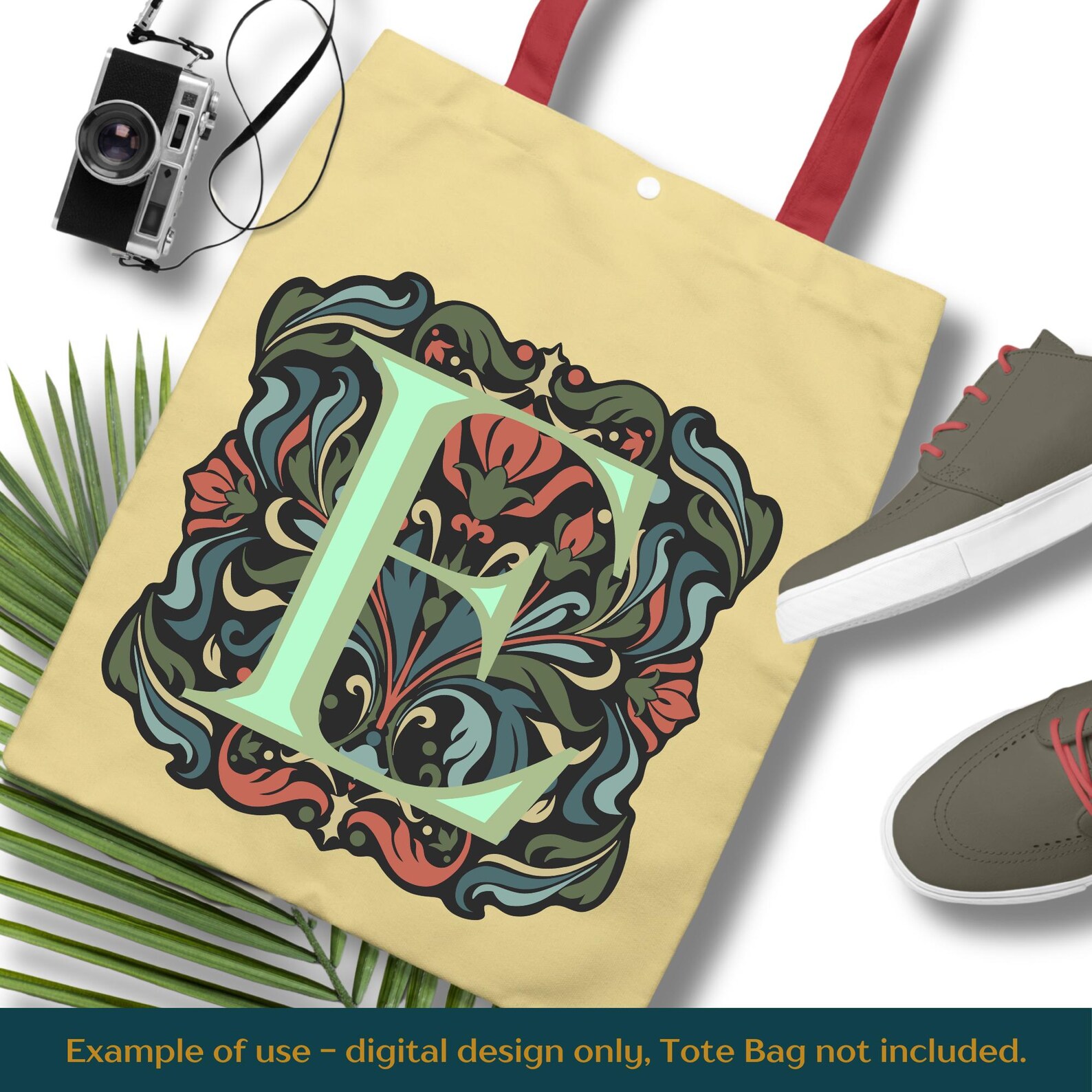 Medieval Illuminated Manuscript Letter E - Hand-drawn Vector Design ...