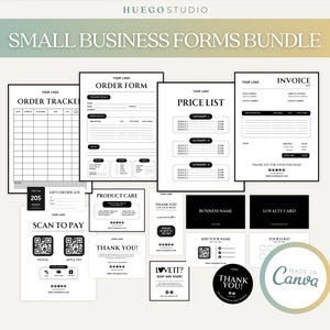 Editable Small Business Bundle Order Form Tracker Invoice Gift ...
