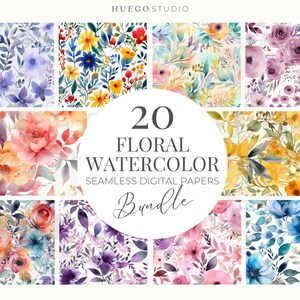 Blush Pink Watercolor Flower Background Floral Digital Paper Flower ...