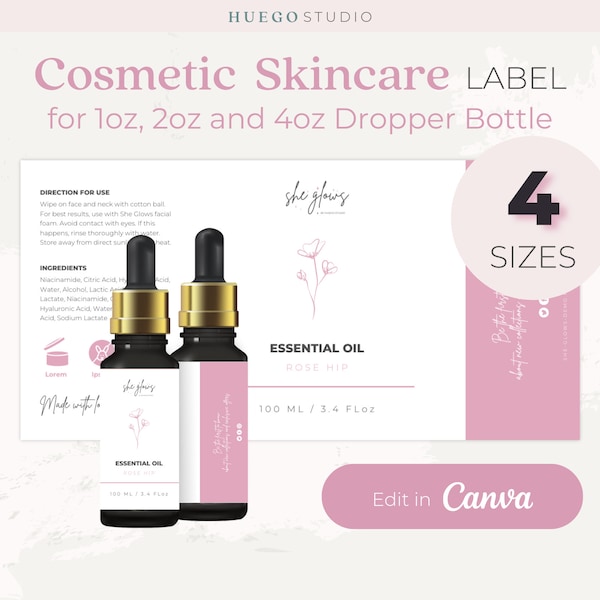 Dropper Bottle Label - Etsy