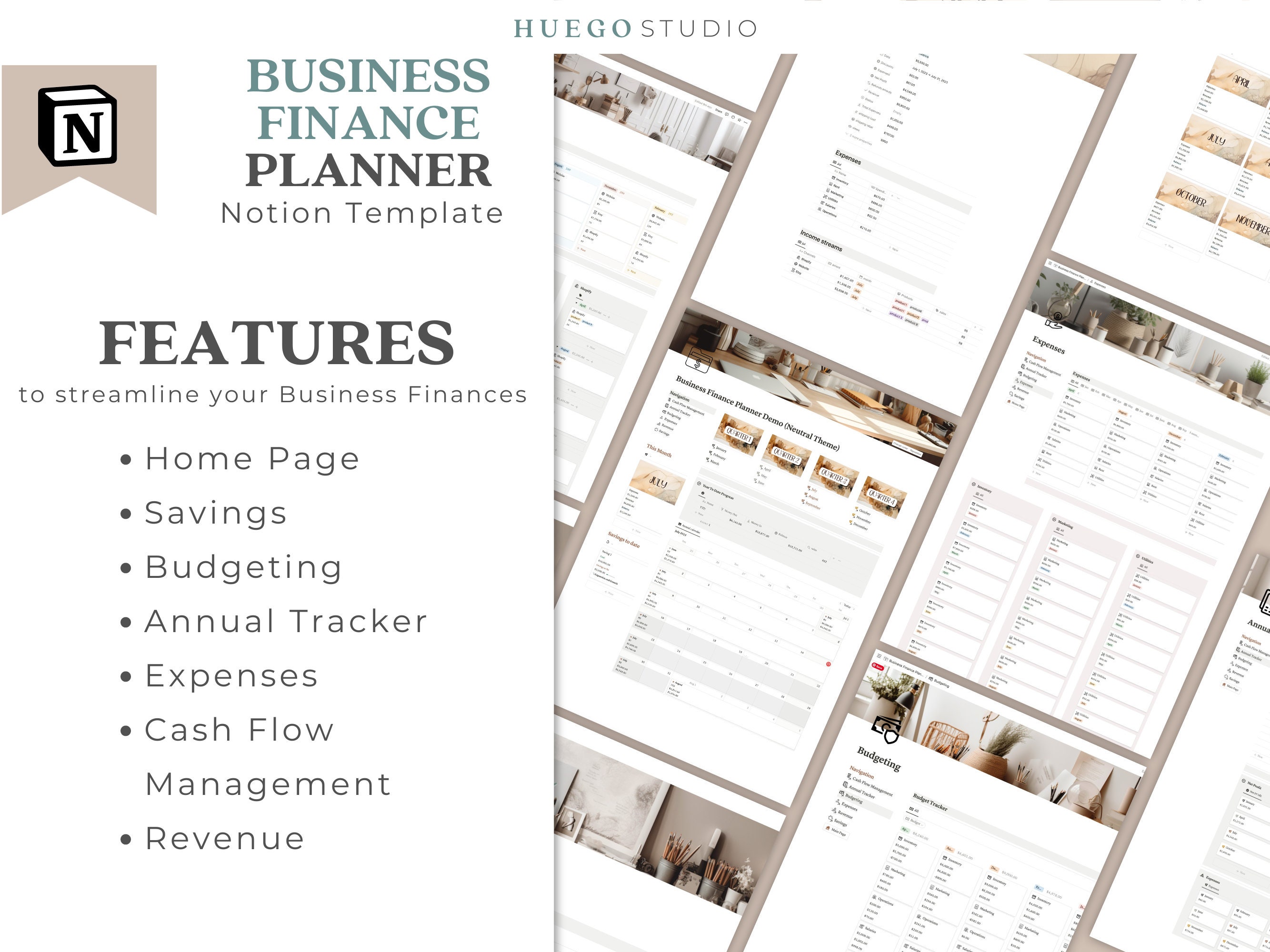 Notion Template Business Planner Digital Budget Finance - Etsy