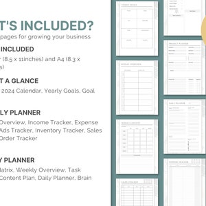 Printable Business Planner Bundle for Small Business Startup Template ...