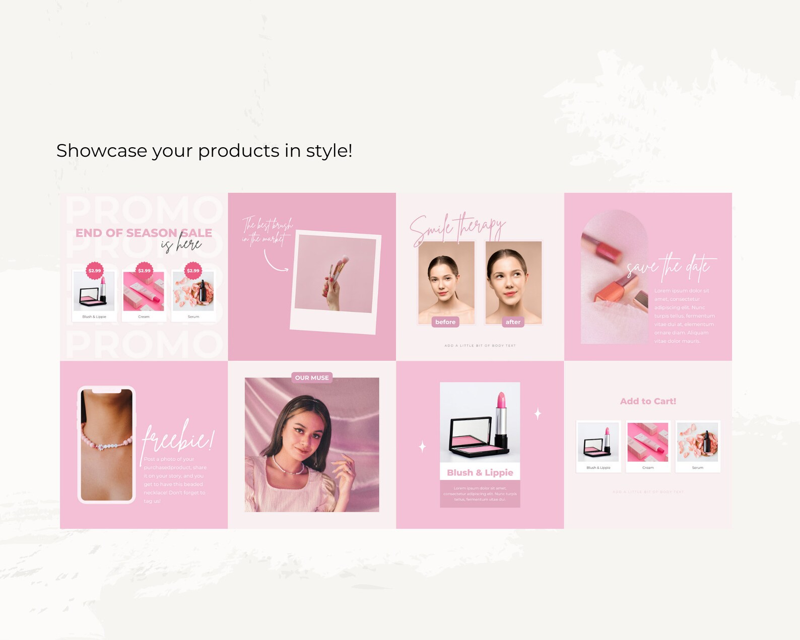 Pink Instagram Post Template Minimalist Instagram Canva - Etsy