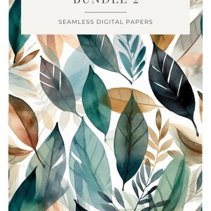 Boho Greenery Watercolor Clipart Green Watercolor Leaves - Etsy