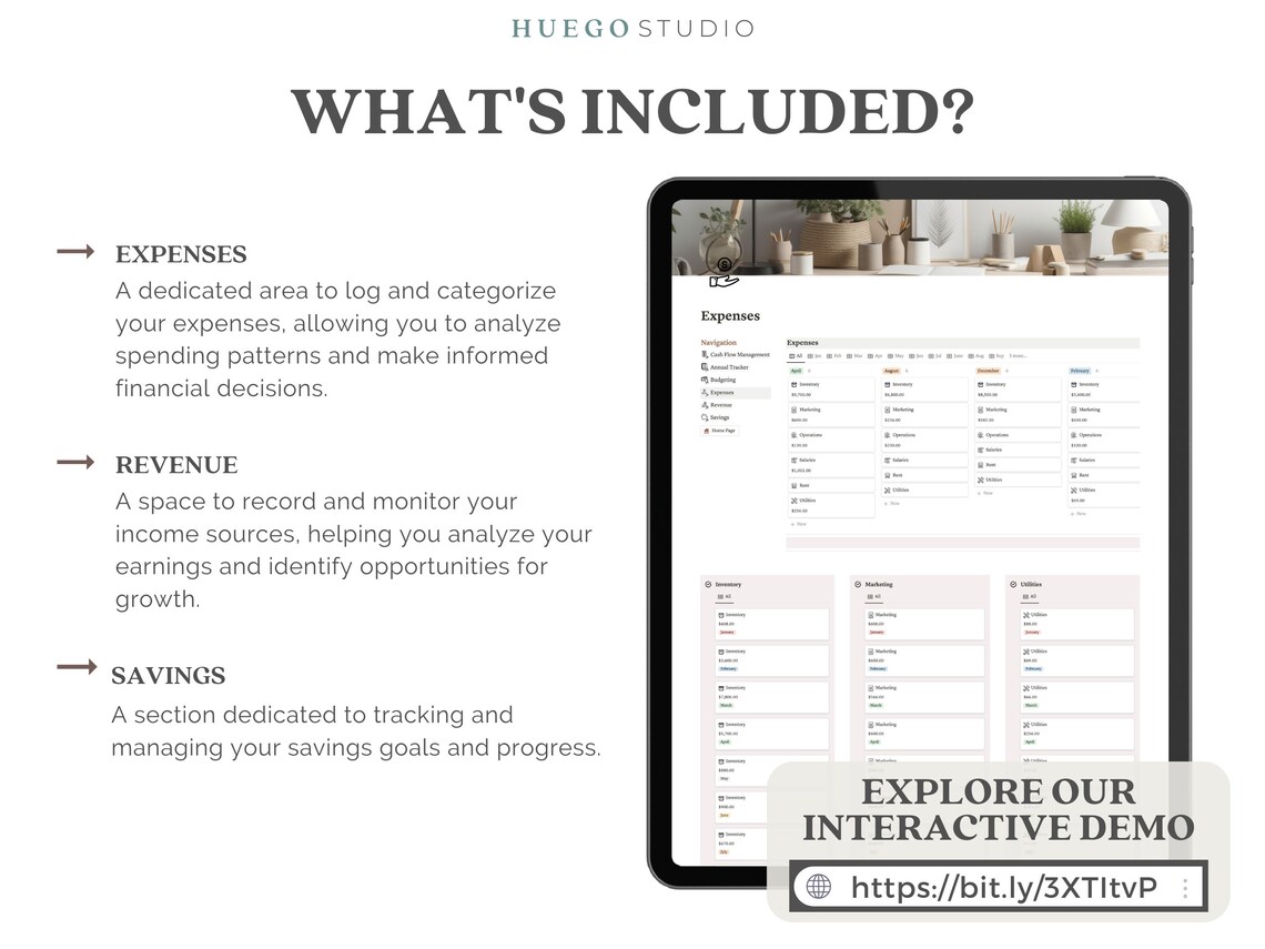 Notion Template Business Planner Digital Budget Finance - Etsy