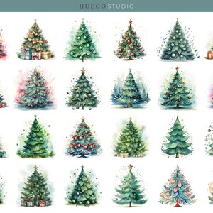 Cute Watercolor Reindeer Clipart Christmas Woodland Baby Animal ...
