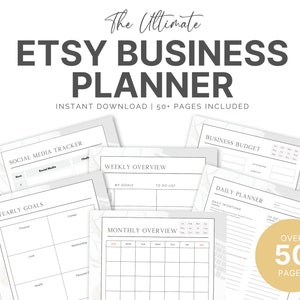 Printable Business Planner Bundle for Small Business Startup Template ...