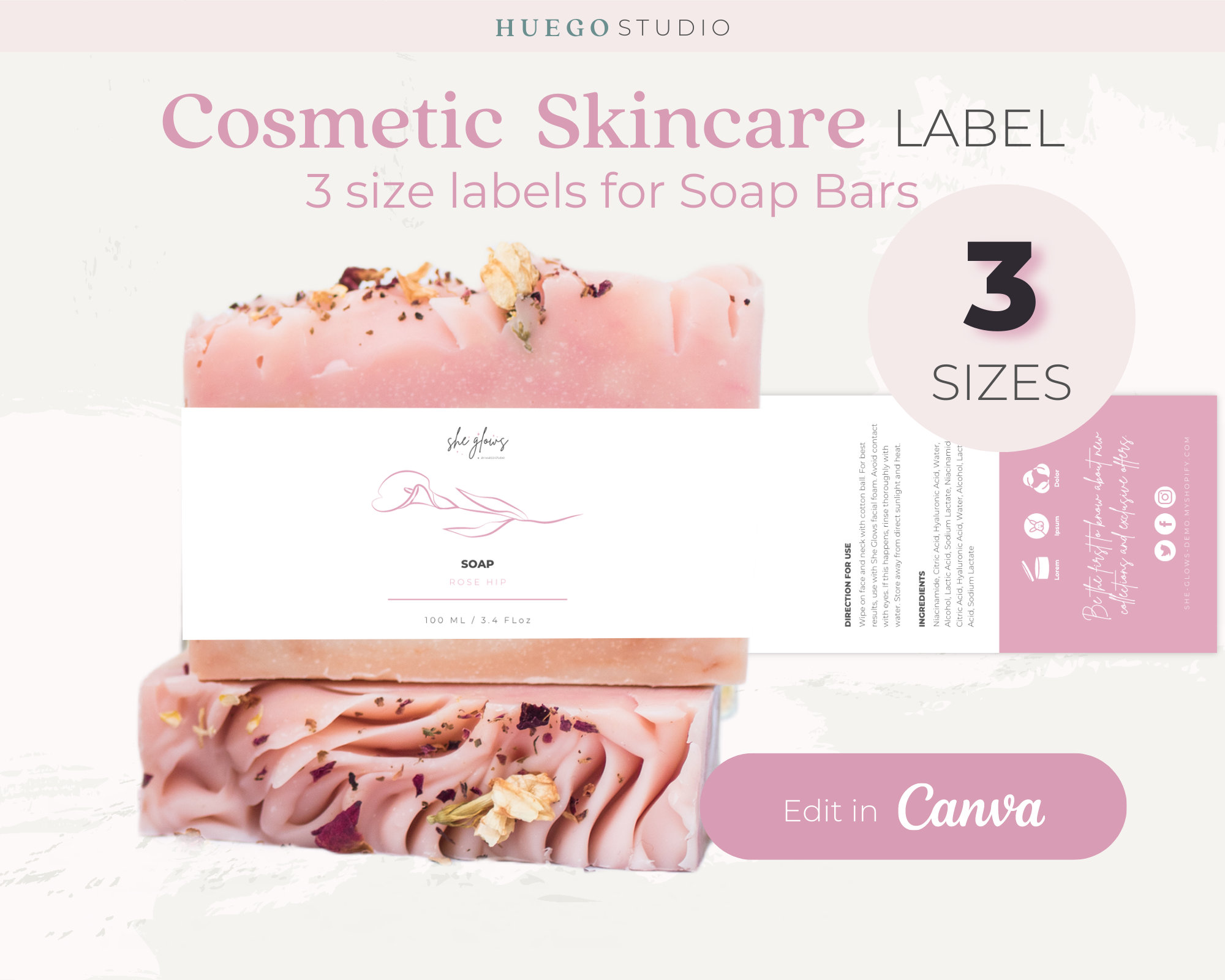 Minimalist Editable DIY Soap Label Template Wrap Luxury Soap Label ...