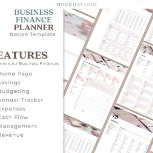 Notion Template Business Planner Digital Budget Finance Tracker Notion ...
