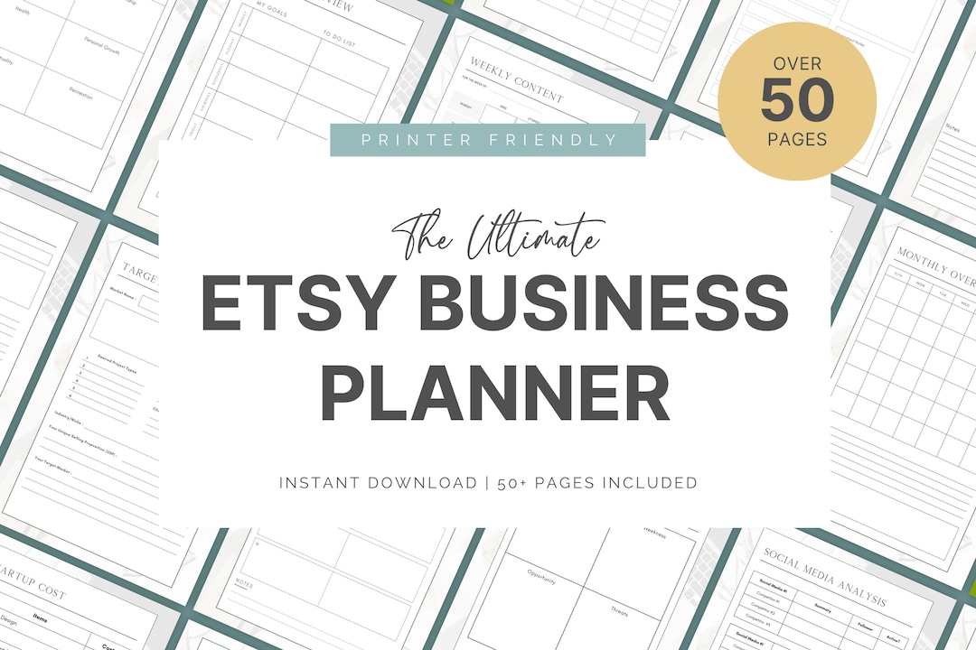 Printable Business Planner Bundle for Small Business Startup Template ...