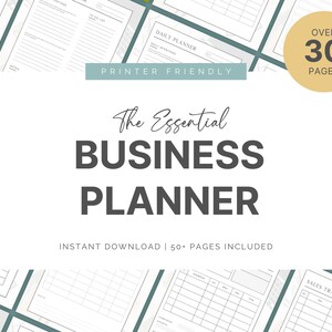 Printable Business Planner Bundle for Small Business Startup Template ...