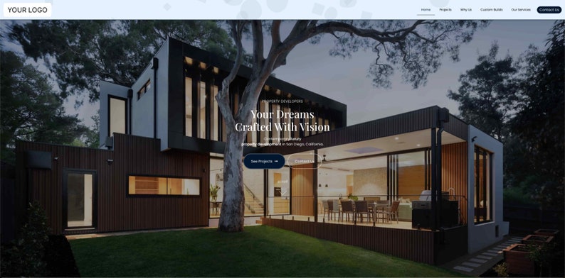 Responsive Real Estate Website Template | Elementor Pro & ACF, Property Developer Website, Ready ...