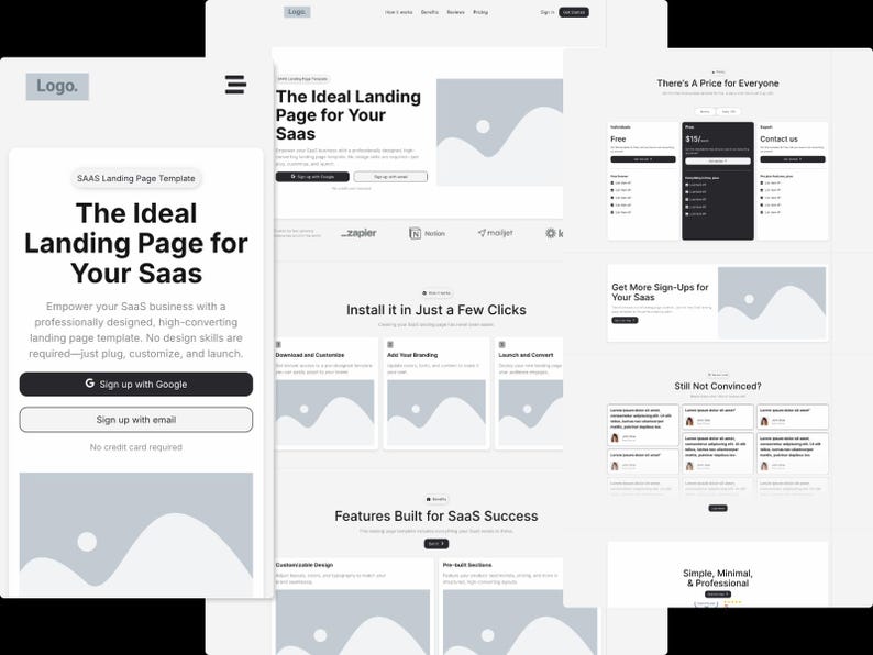 FREE Saas Landing Page Template | Wordpress & Elementor Pro Template ...