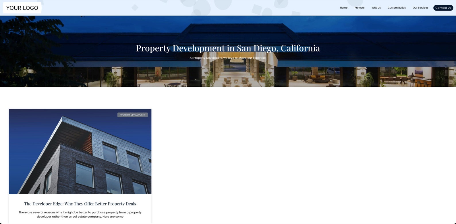 Responsive Real Estate Website Template | Elementor Pro & ACF, Property Developer Website, Ready ...
