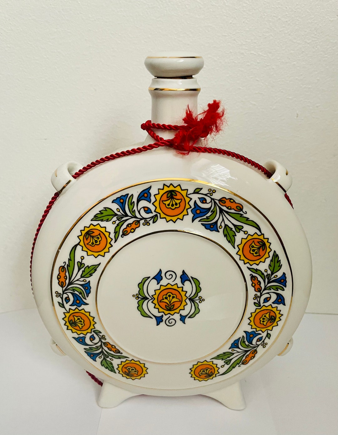 Huge Antique Hungarian Ceramic Traditional Flask - Etsy