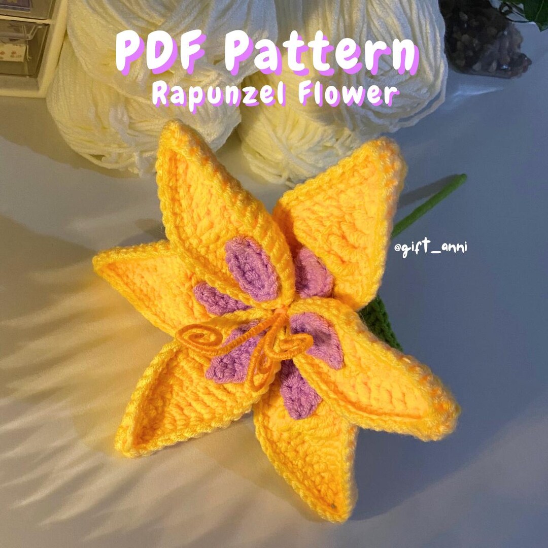 Rapunzel Sundrop Flower Crochet Pattern (PDF Download) - Amigurumi ...