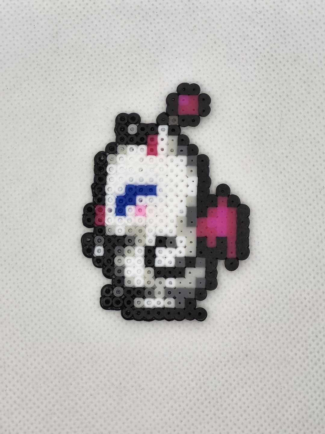 Mini Perler Moogle Keychain - Etsy