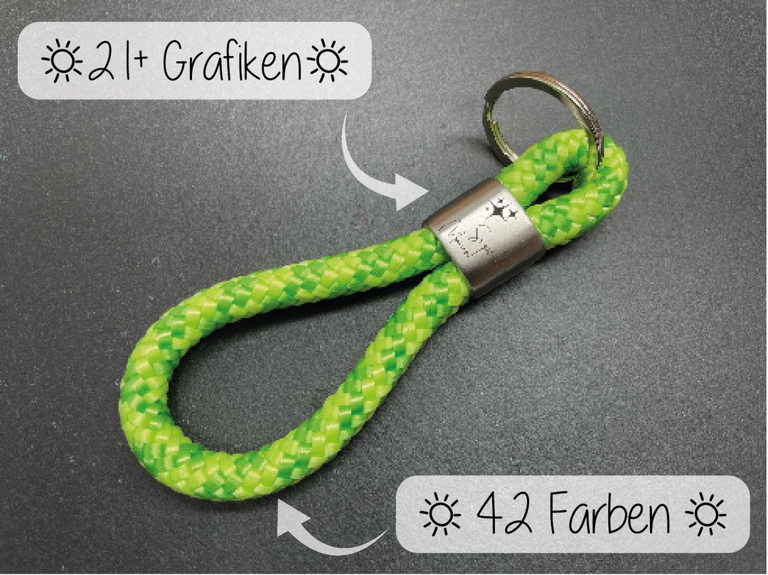 Sailing Rope Keychain INFINITY Personalized Engraving Men Women House ...