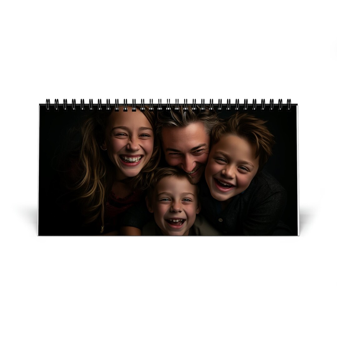 Personalized Family Photo Calendar Custom Desk Calendar Unique Family ...