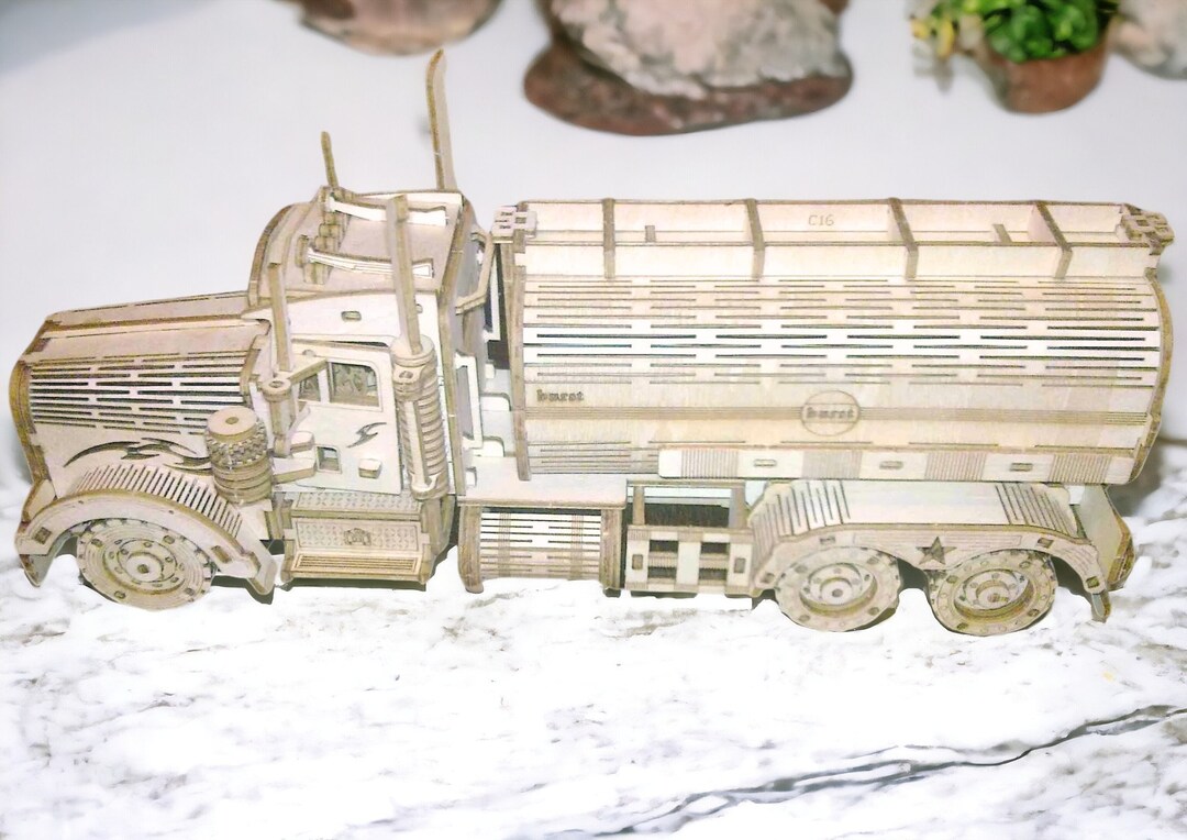 3D Tank Wooden Puzzle Kit 307 Pieces Movable Model Assembly Educational ...
