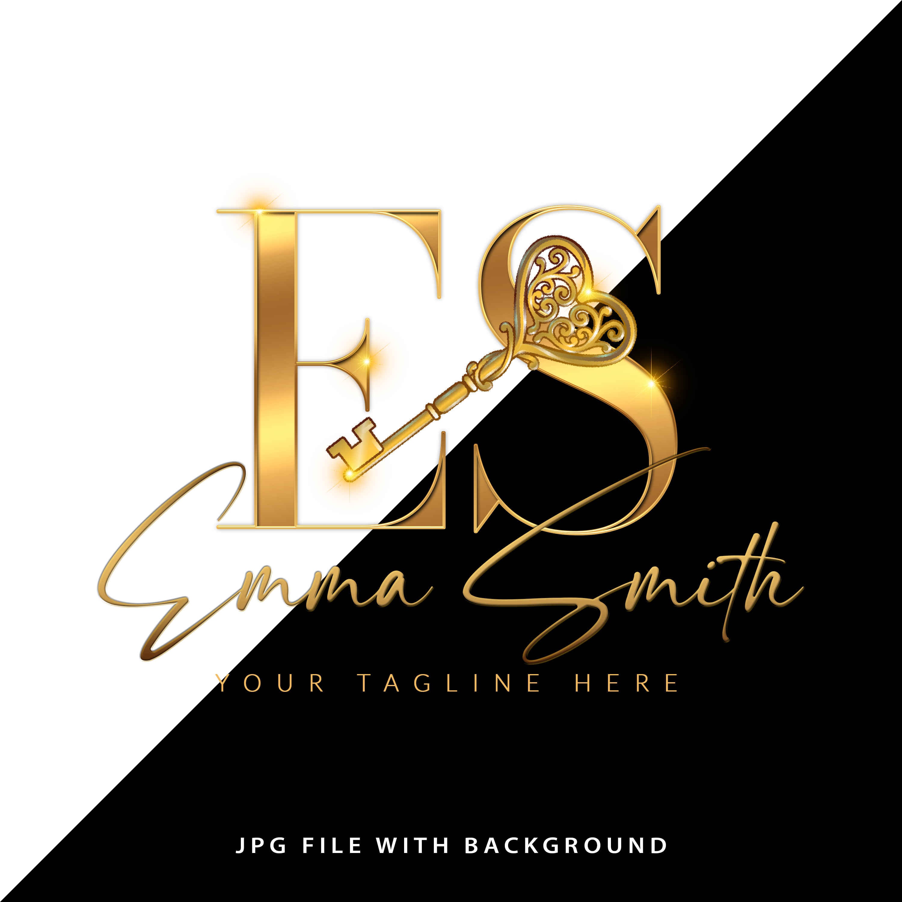 Gold Real Estate Logo, Luxury Realtor Logo, Premade Real Estate Logo ...