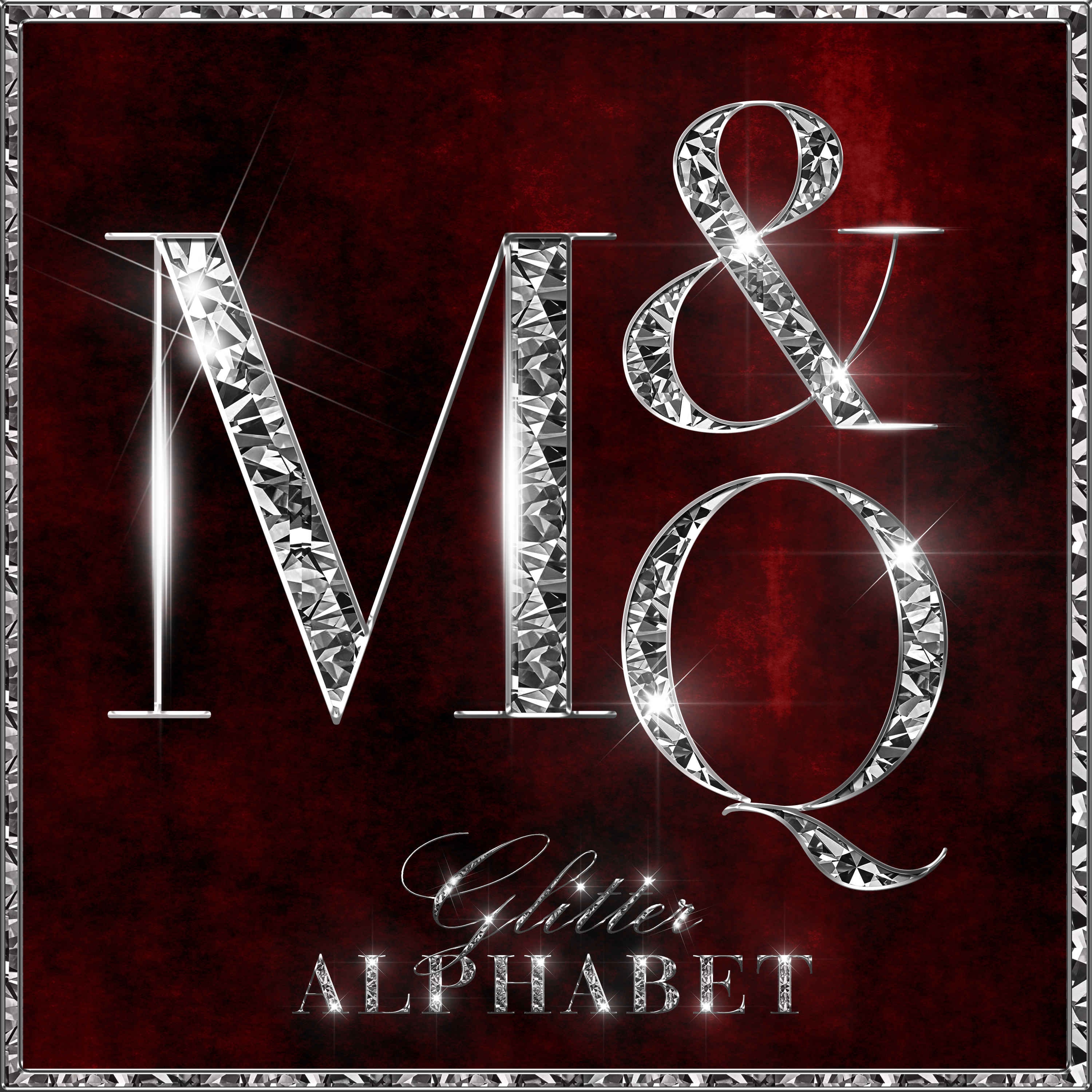 Diamond Alphabet, Alphabet Clipart, Silver Metallic Letters, Bling ...