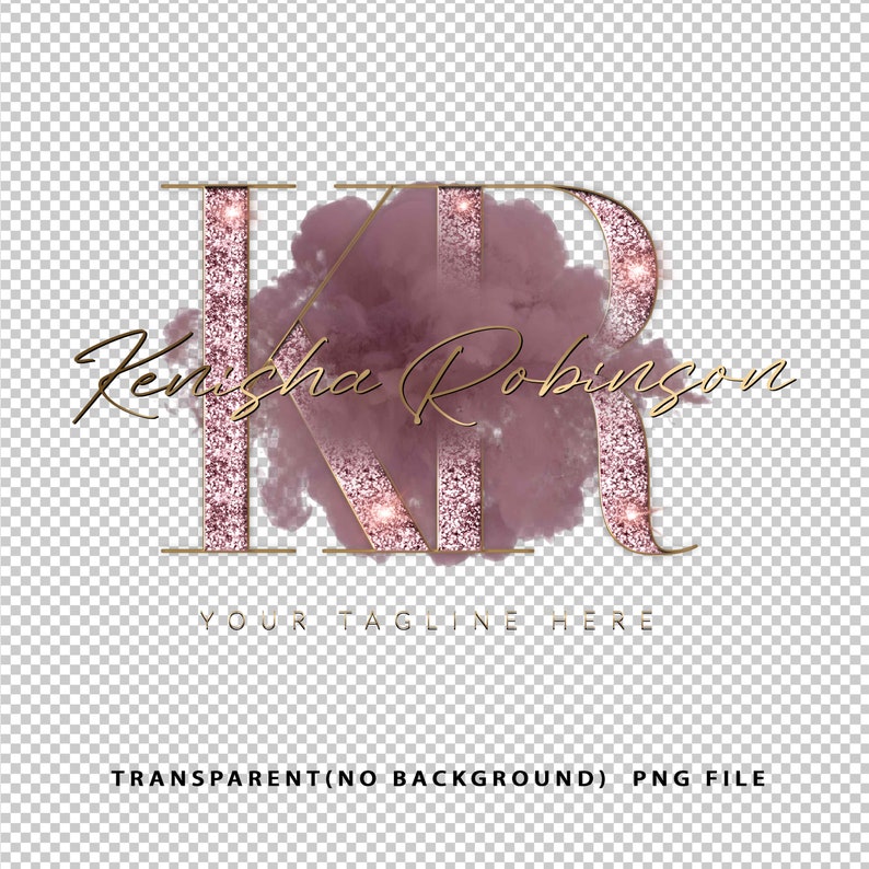 Pink Glitter Logo, Premade Logo, Beauty Logo, Jewellery Logo, Sparkle ...