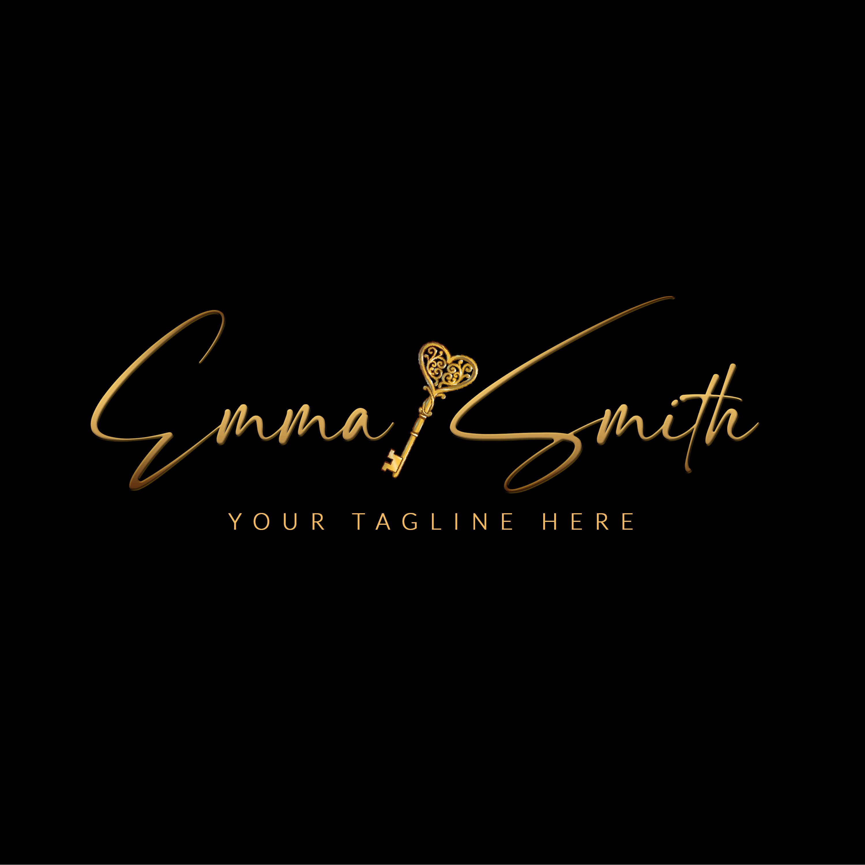 Gold Real Estate Logo, Luxury Realtor Logo, Premade Real Estate Logo ...
