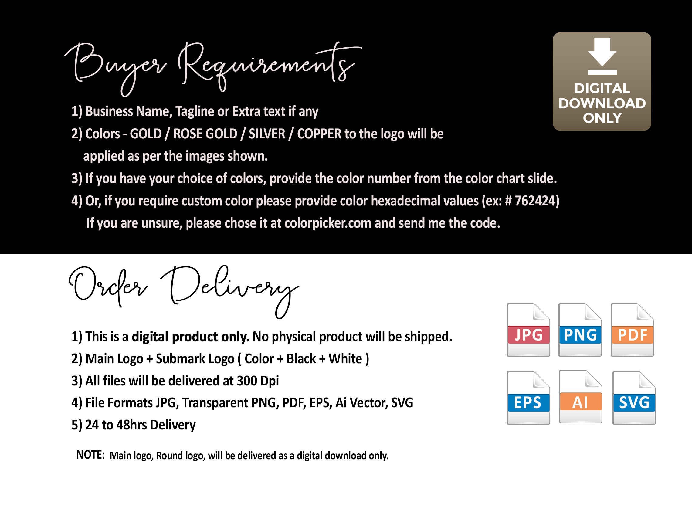 Premade Signature Logo Rose Gold Logo Signature Photography Logo Stamp ...