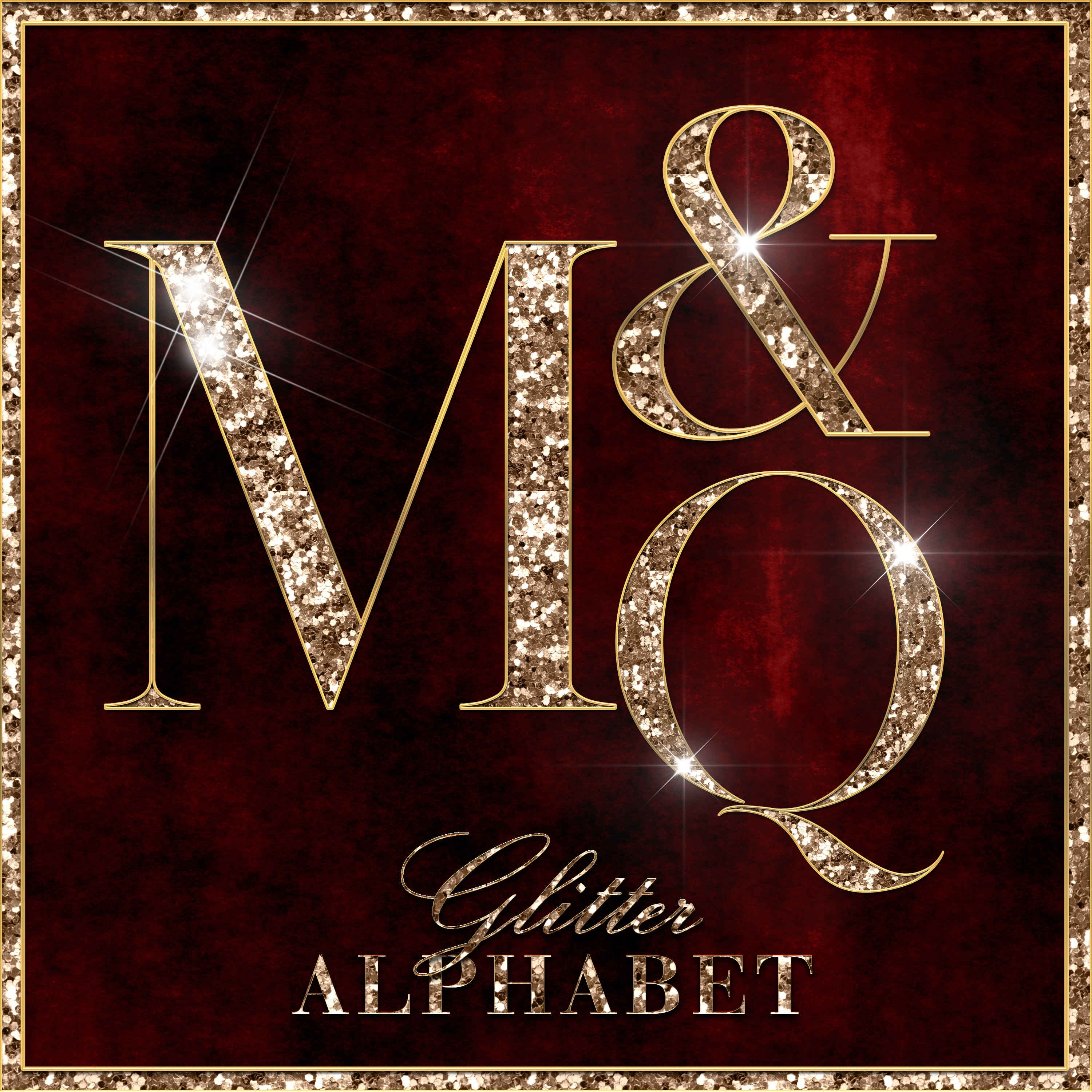 Glitter Alphabet Clipart, Glam Alphabet, Gold Glitter Alphabet, Diamond ...