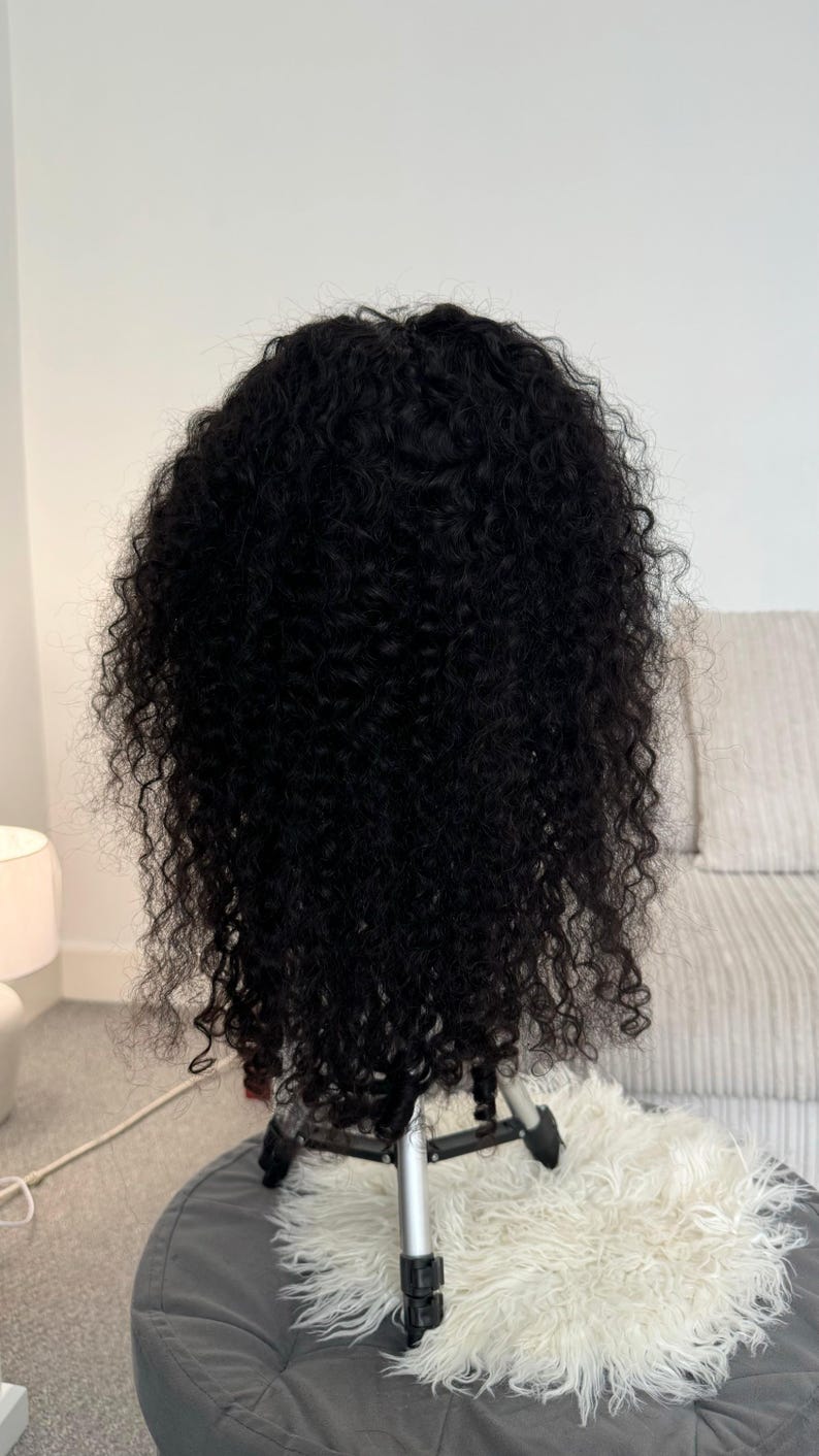 Curly Burmese Human Wig 100% Remy Hair 13x4 Flexible Lace Front 18 Inch ...