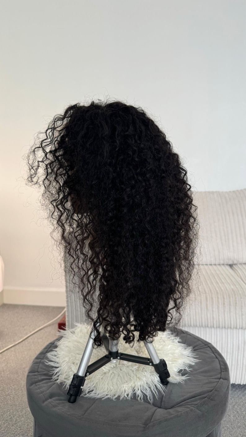 Curly Burmese Human Wig 100% Remy Hair 13x4 Flexible Lace Front 18 Inch ...