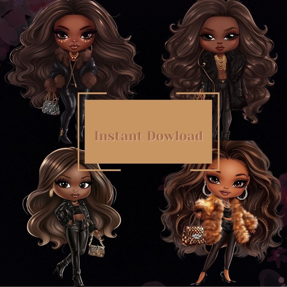 Chibi Doll Clipart, Chibi Doll Png, Chibi Girl Clipart,fashion Chibi ...