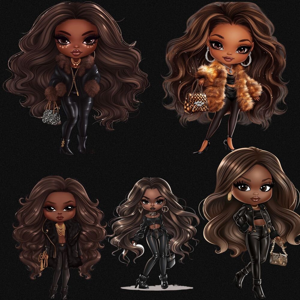 Chibi Doll Clipart, Chibi Doll Png, Chibi Girl Clipart,fashion Chibi ...