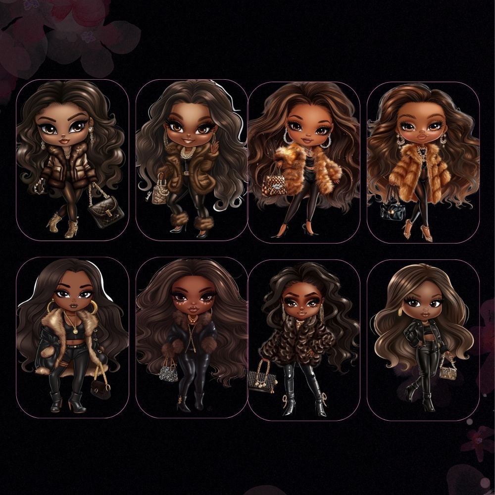 Chibi Doll Clipart, Chibi Doll Png, Chibi Girl Clipart,fashion Chibi ...