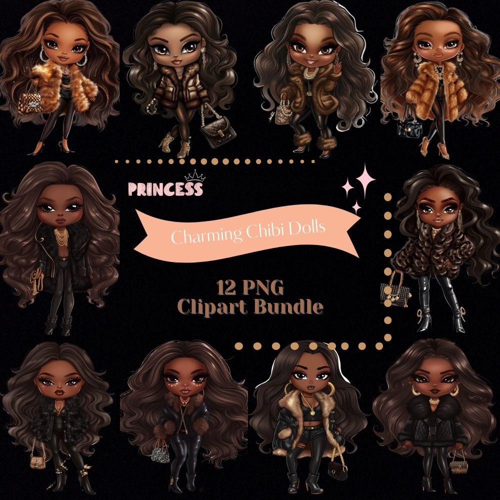 Chibi Doll Clipart, Chibi Doll Png, Chibi Girl Clipart,fashion Chibi ...