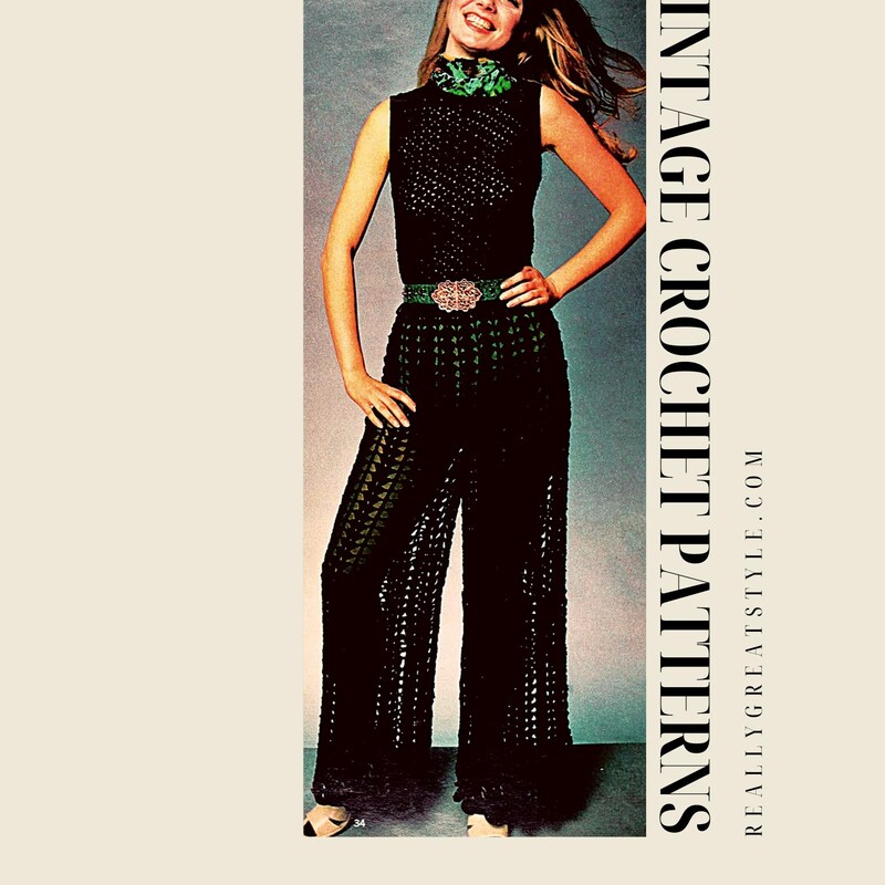 Crochet Jumpsuit - Etsy