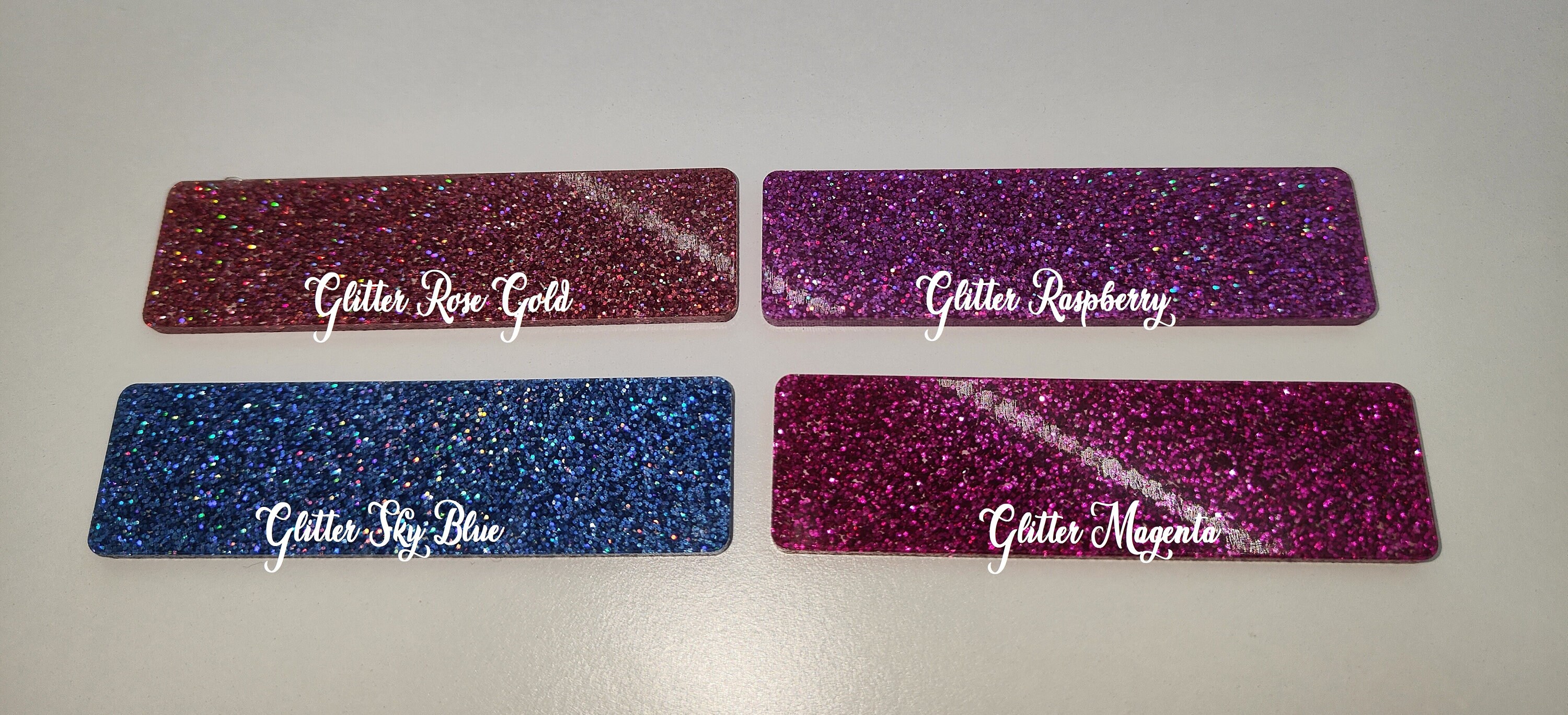 Personalised Acrylic Name Badge / Glitter Name Badge/ Magnet - Etsy ...