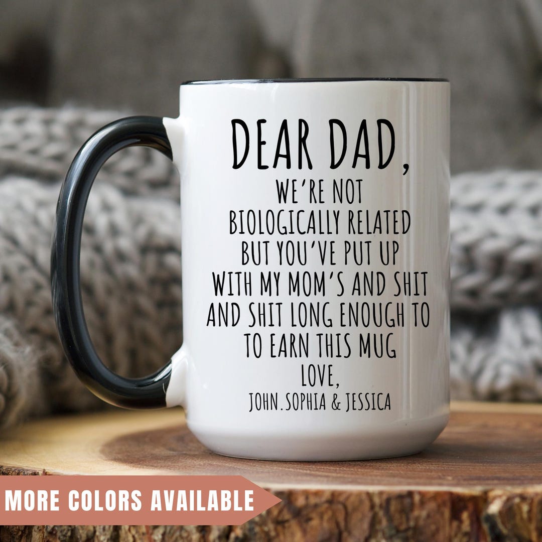 Personalized Bonus Dad Mug, We're Not Biologically Related, Custom Mug ...